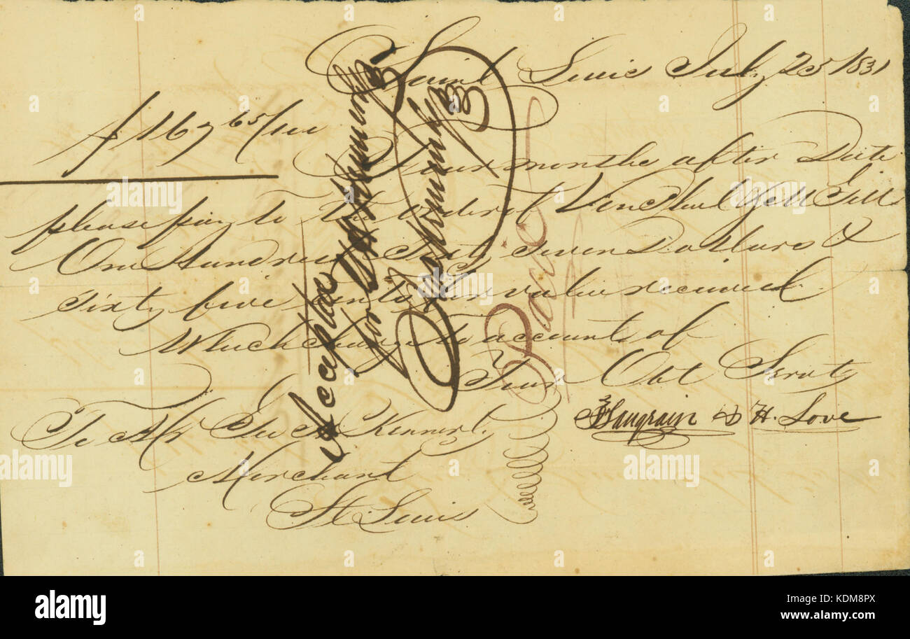 Ancient promissory note hi-res stock photography and images - Alamy