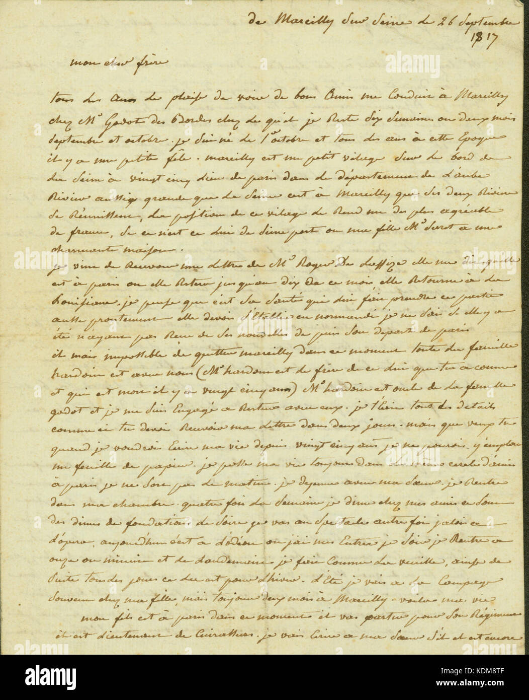 This letter, written by Claude Saugrain to his brother Antoine on ...