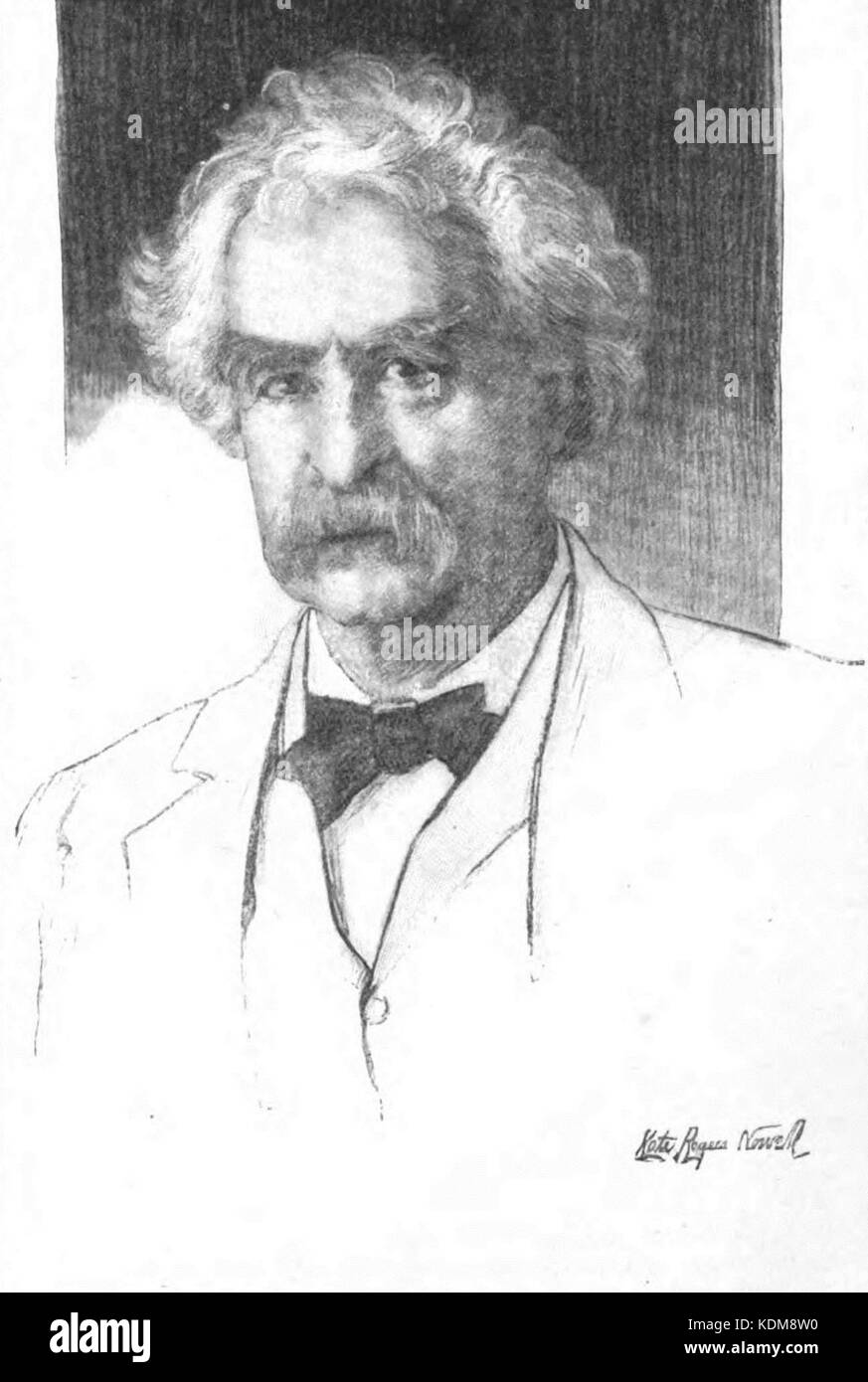 Portrait of Mark Twain Stock Photo - Alamy