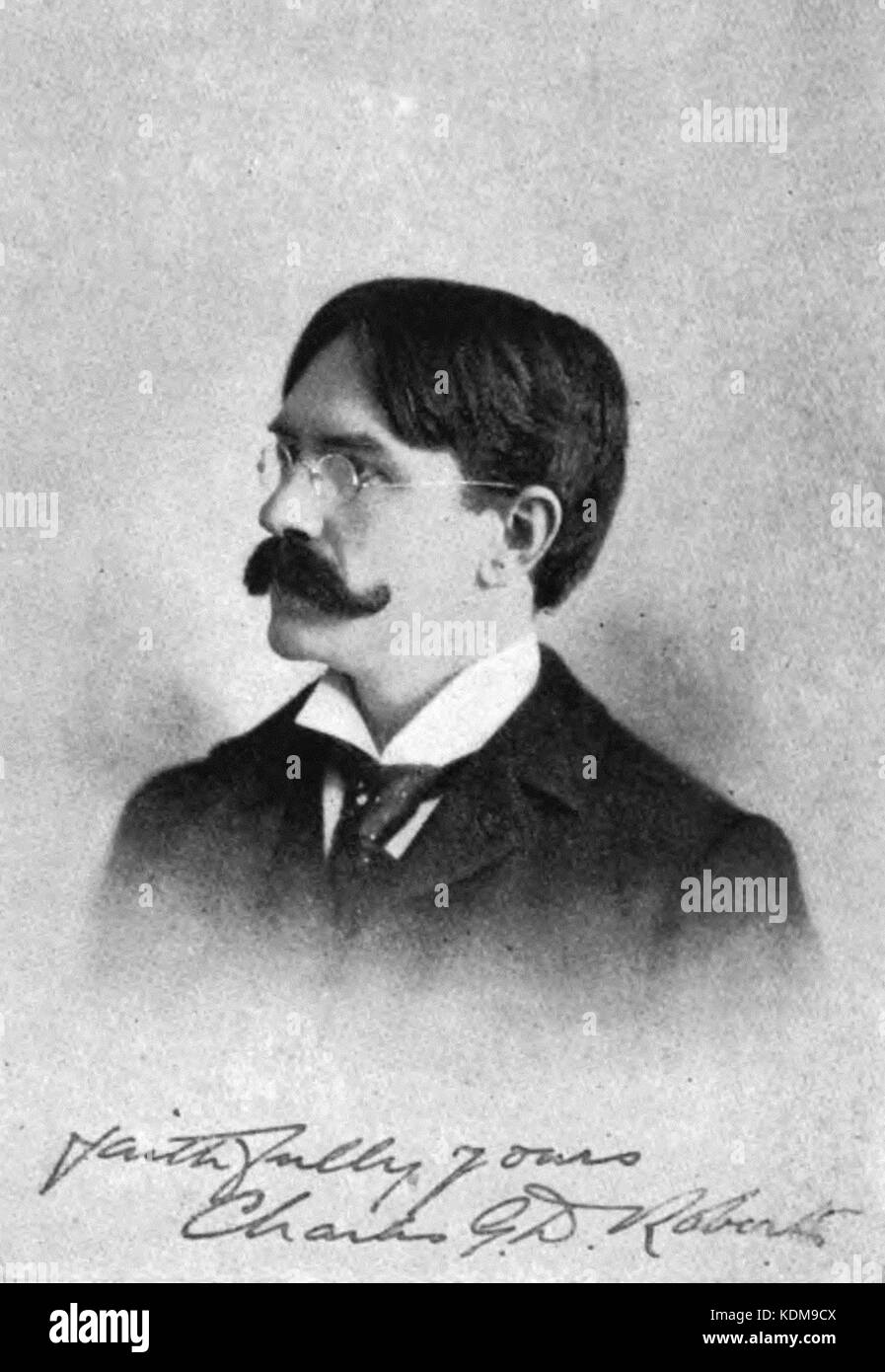 This portrait features Charles G.D. Roberts, a Canadian poet and author ...