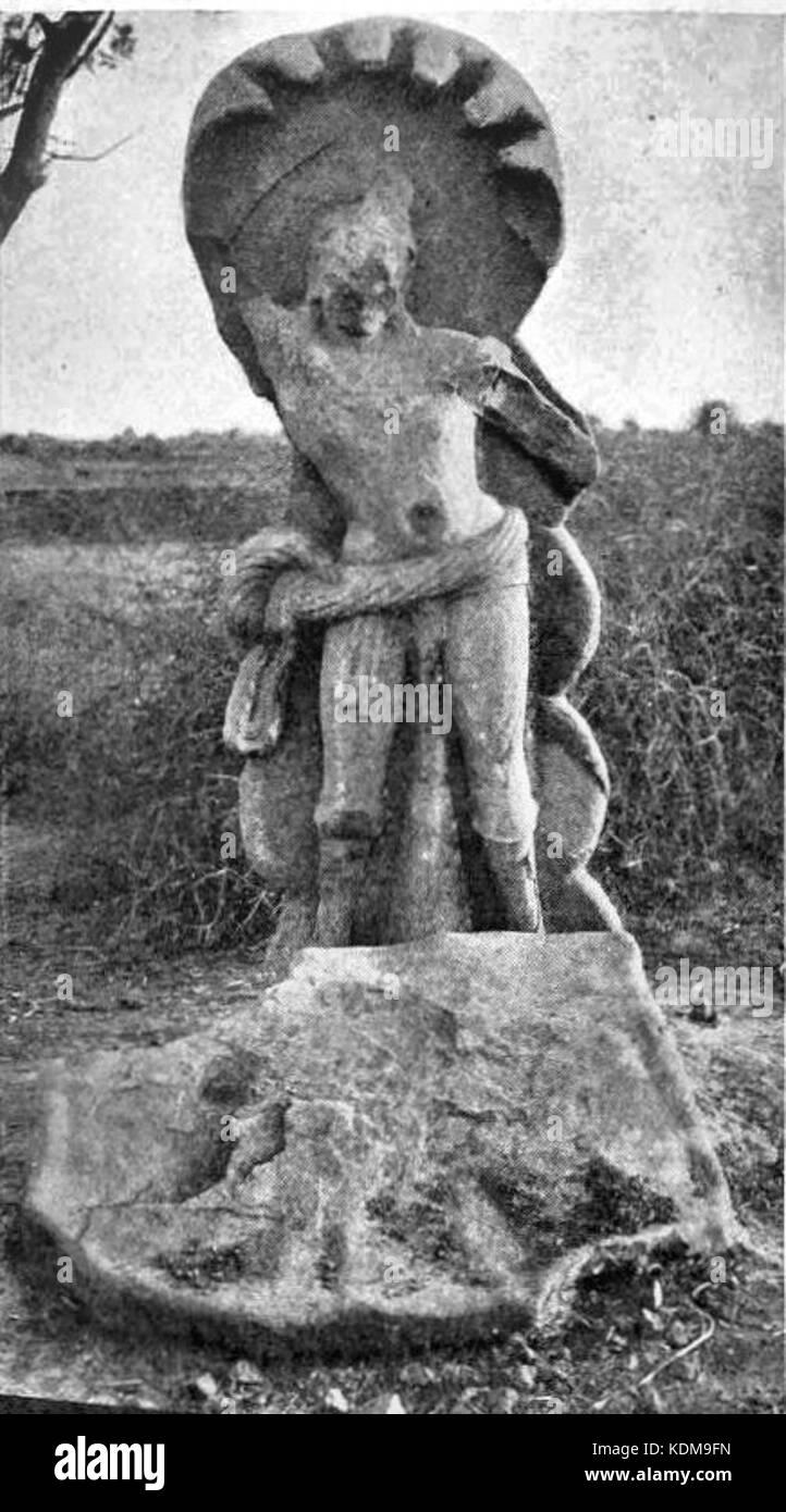 Naga statue with inscription from the reign of Huvishka Mathura Museum ...