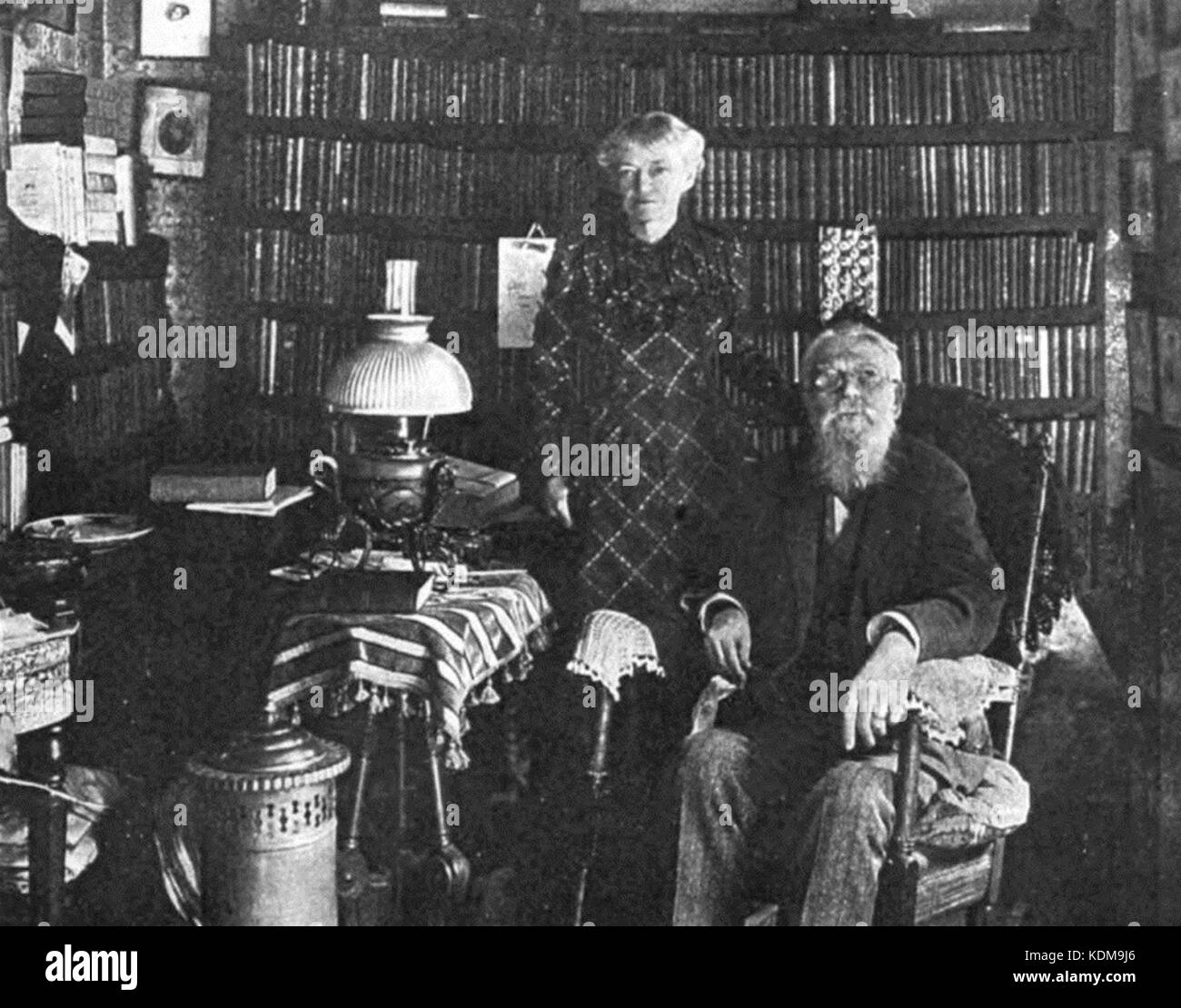 Richard Henry Stoddard and Wife Stock Photo - Alamy