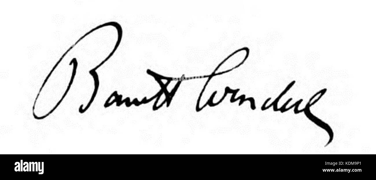 Signature of Barrett Wendell Stock Photo - Alamy