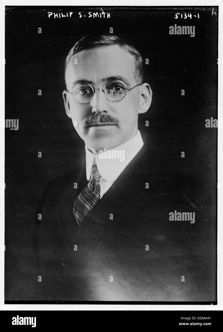 A historical photograph of Philip S. Smith taken in 1920, capturing an ...