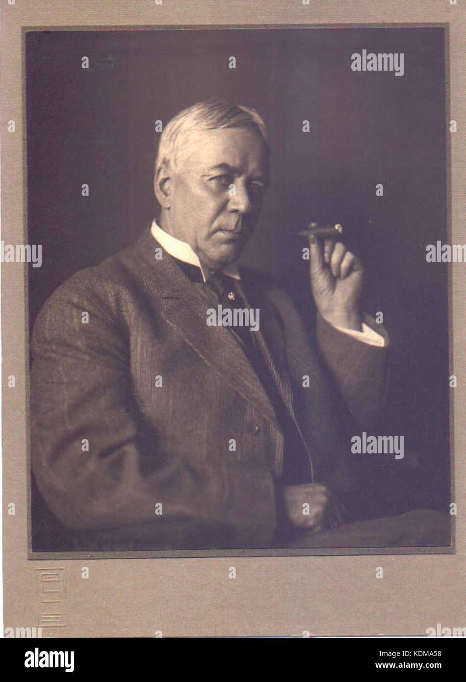 Portrait of Matthew Joseph Steffens by William S. Ellis Stock Photo - Alamy