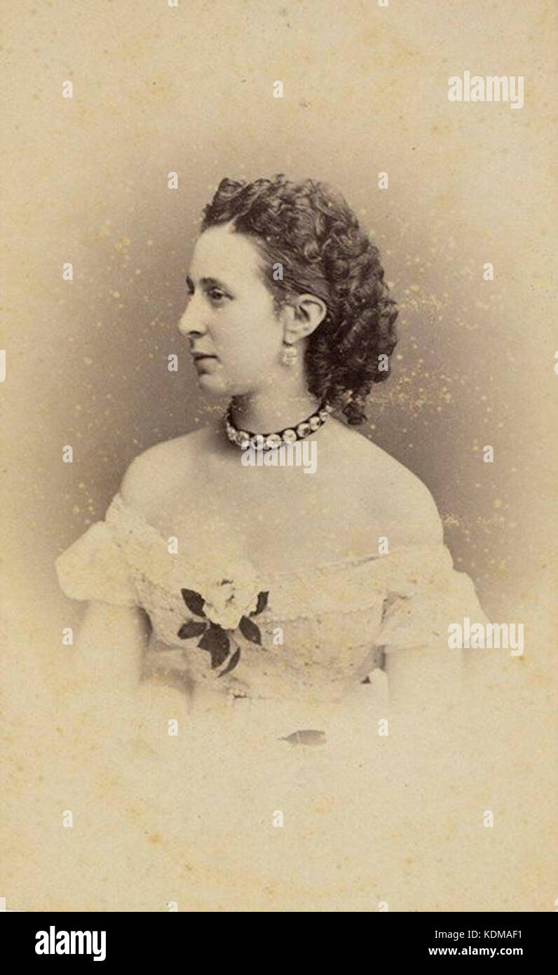 Princess Alexandra of Saxe Altenburg, ca 1860 Stock Photo - Alamy