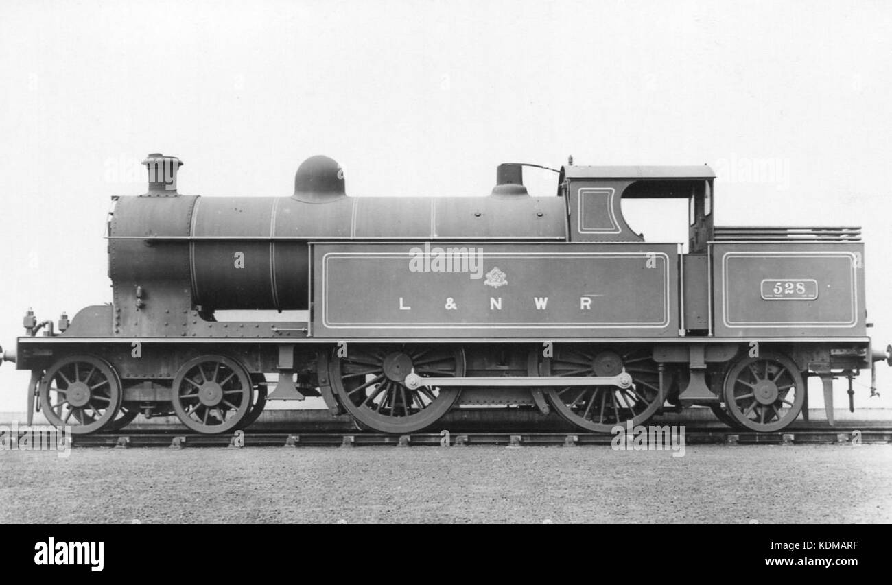 LNWR locomotive No. 528 Precursor Tank Stock Photo - Alamy