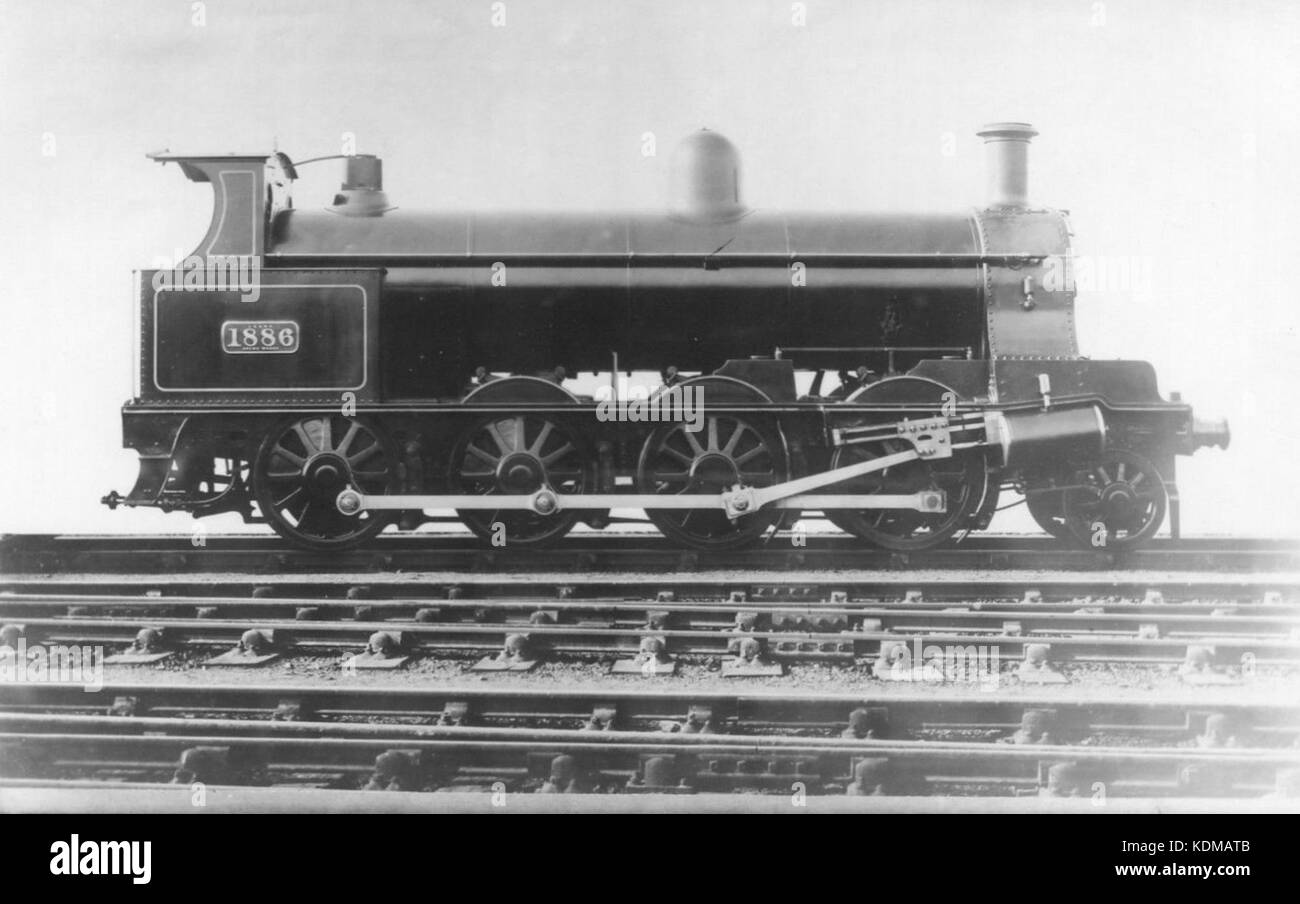 This is an image of the LNWR engine No.1886, a member of the E Class, a ...