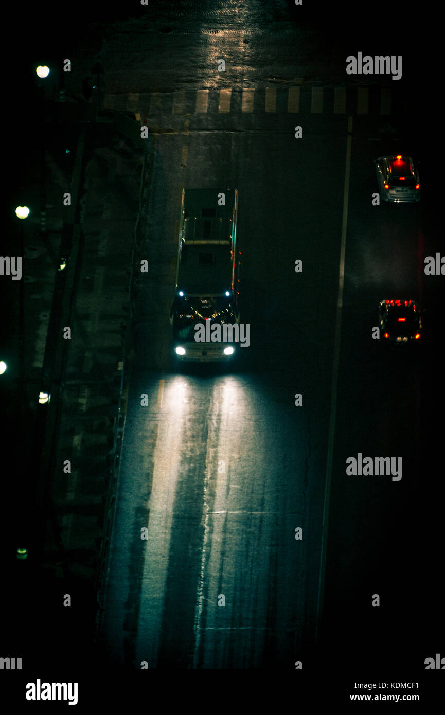 Cars moving at night hi-res stock photography and images - Alamy