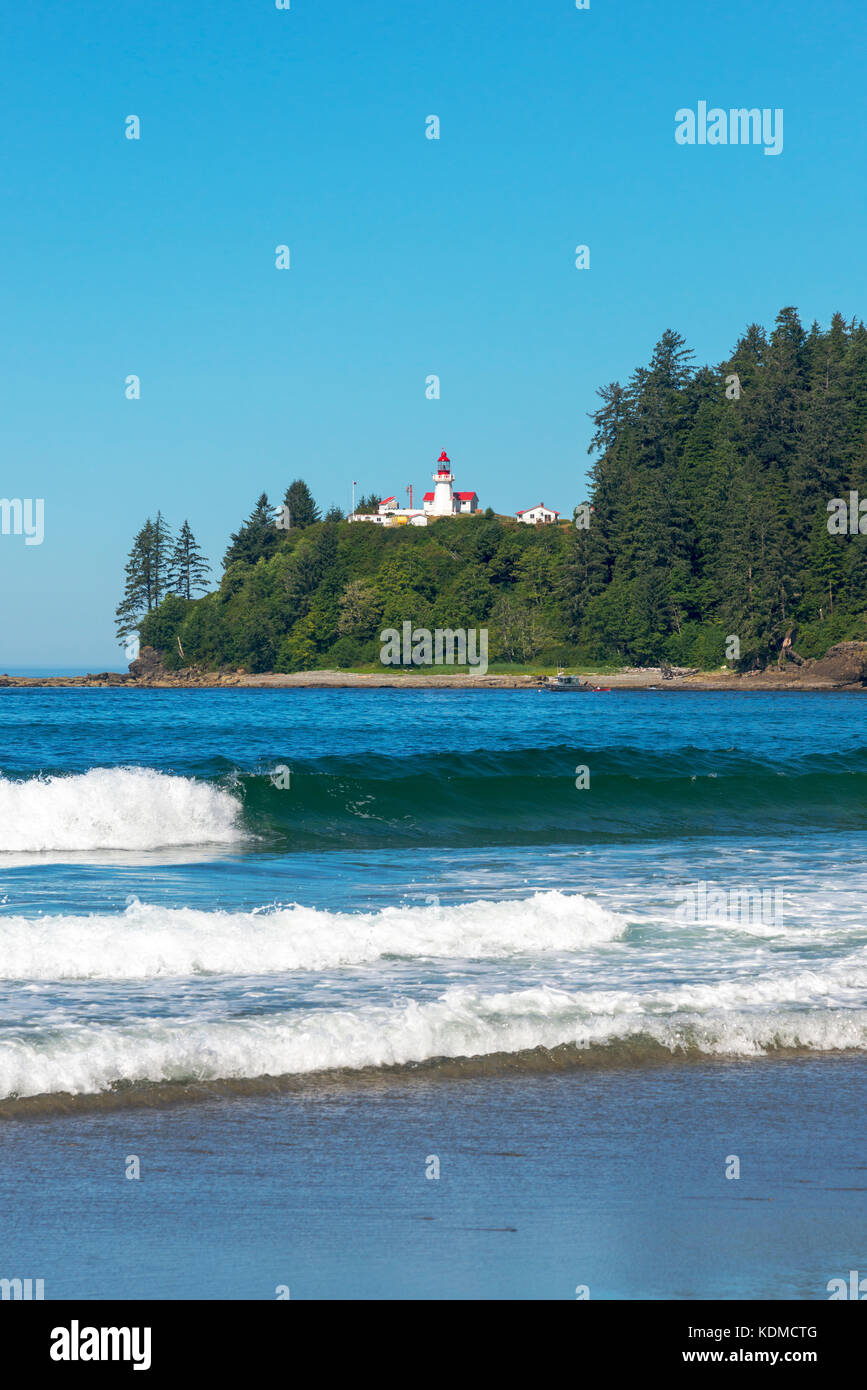 Carmanah Lighthouse in Pacific Rim National Park Stock Photo - Alamy