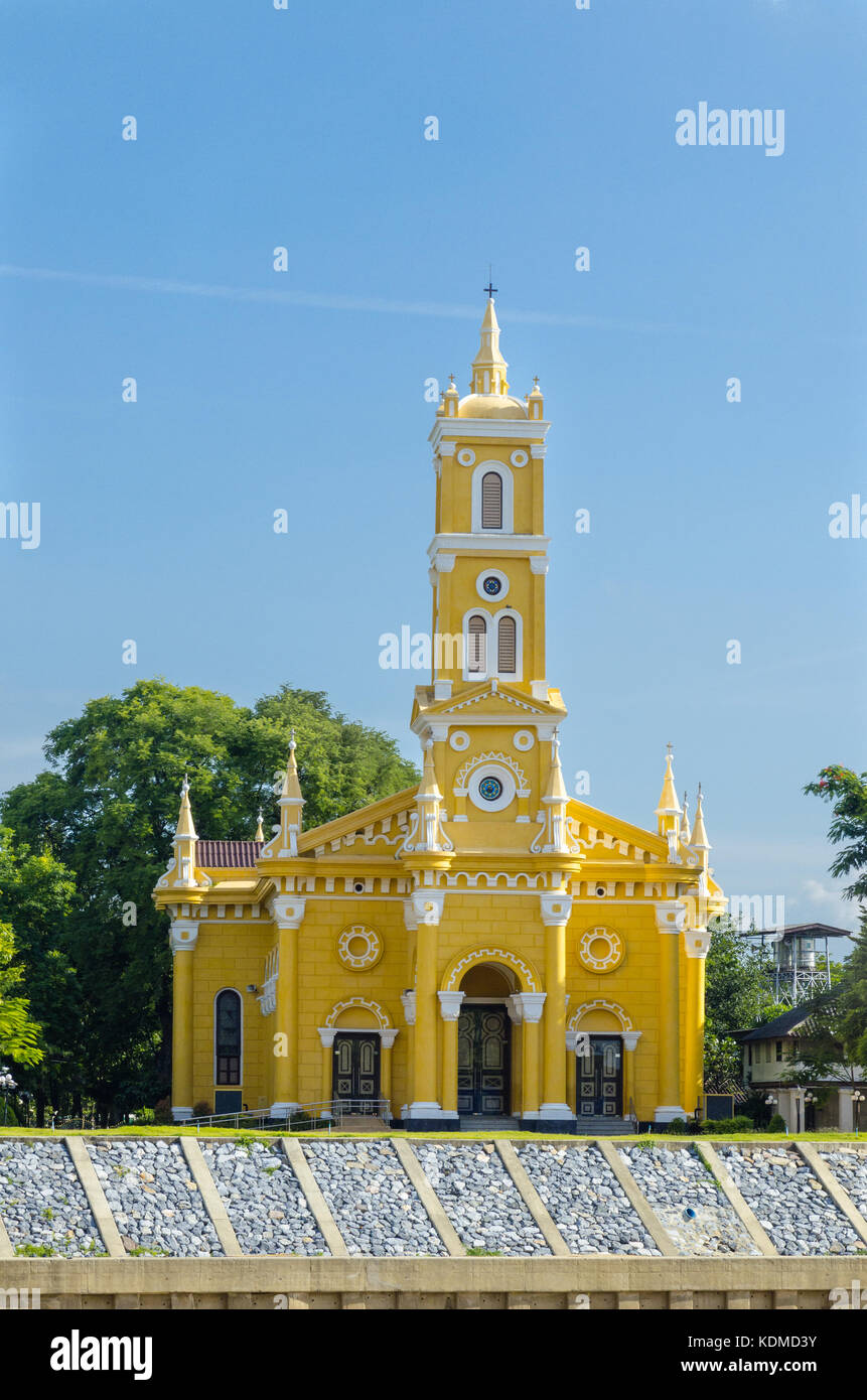 Church beside River Stock Photo - Alamy