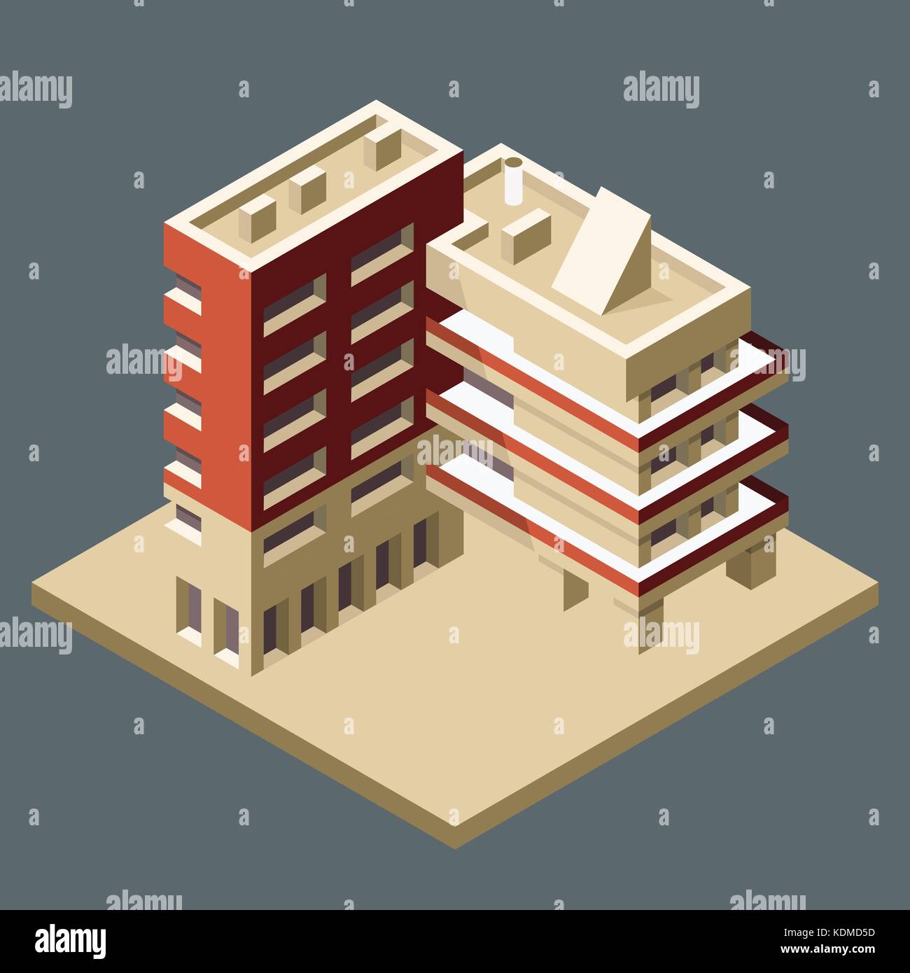 Isometric building hi-res stock photography and images - Alamy