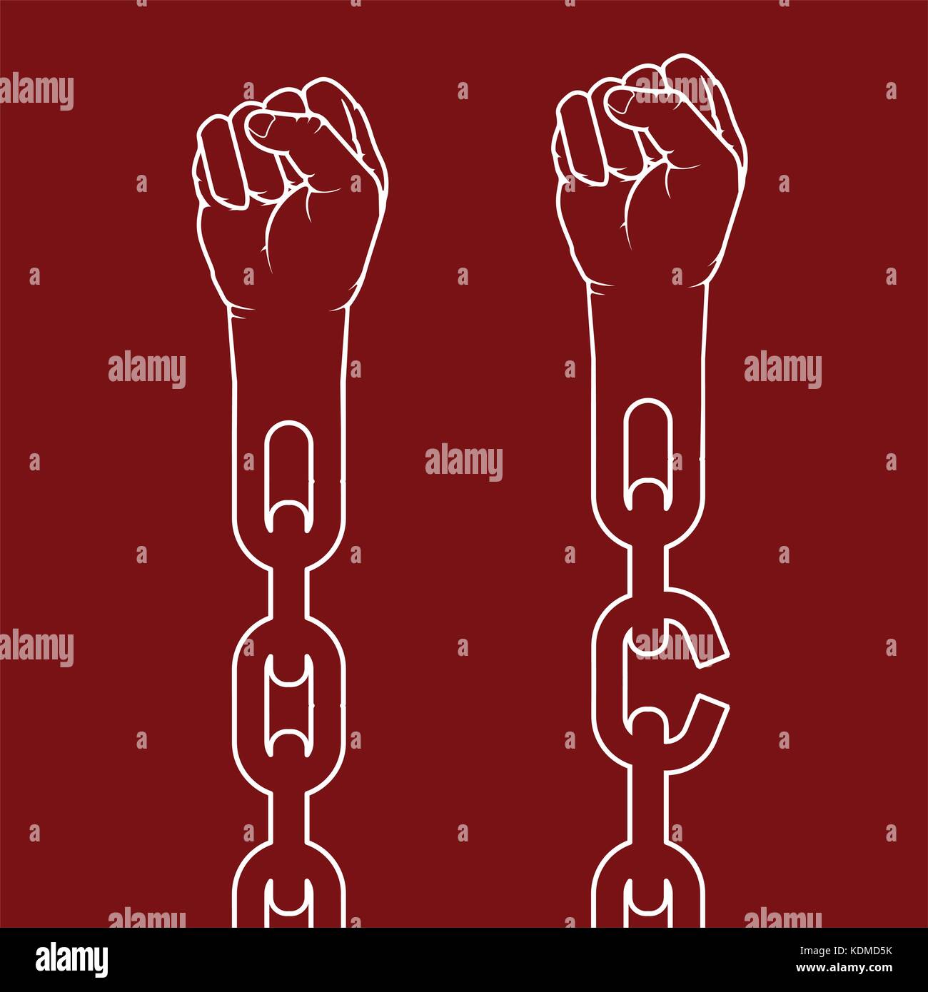 Chain limitation Stock Vector Images - Alamy