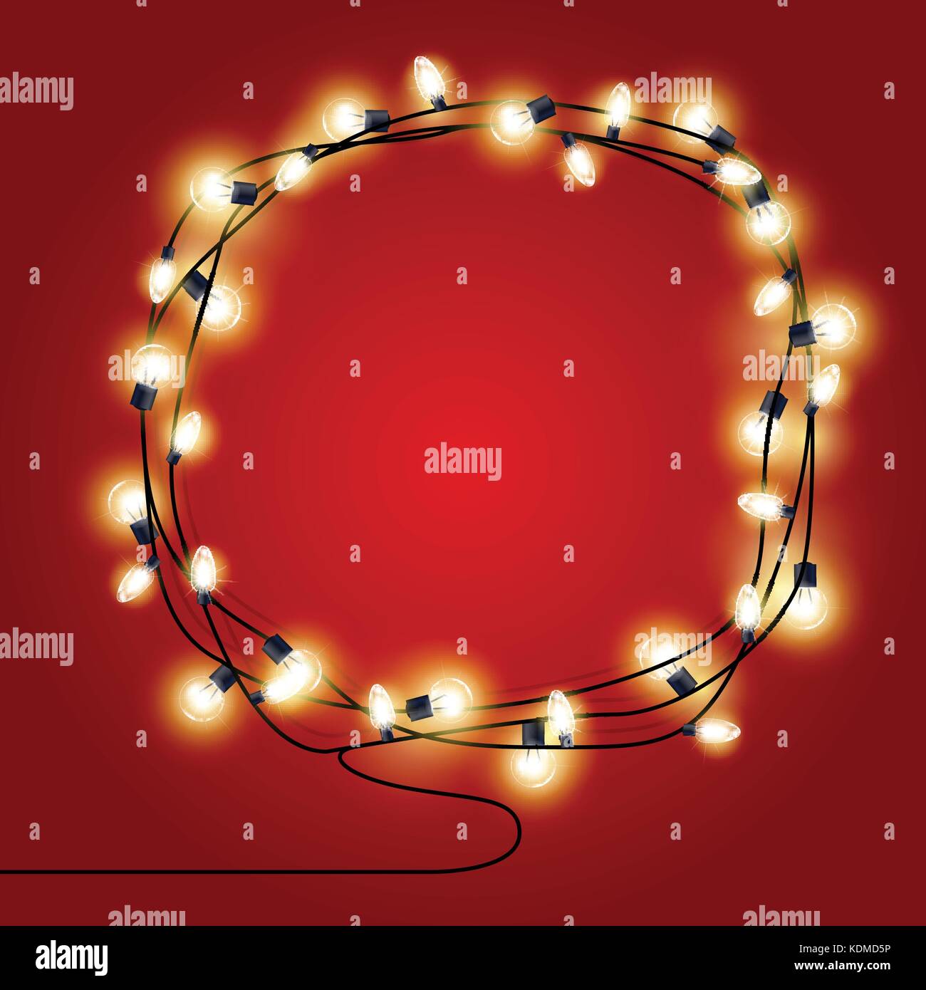 Colorful fairy lights christmas Stock Vector Images - Alamy