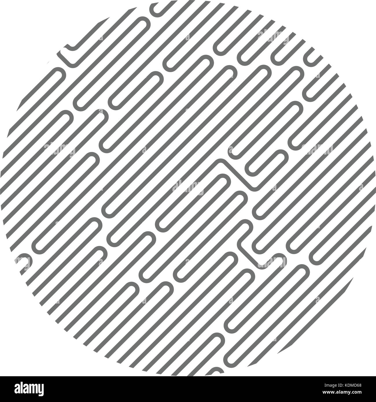 Circle filled with diagonal maze pattern Stock Vector Image & Art - Alamy
