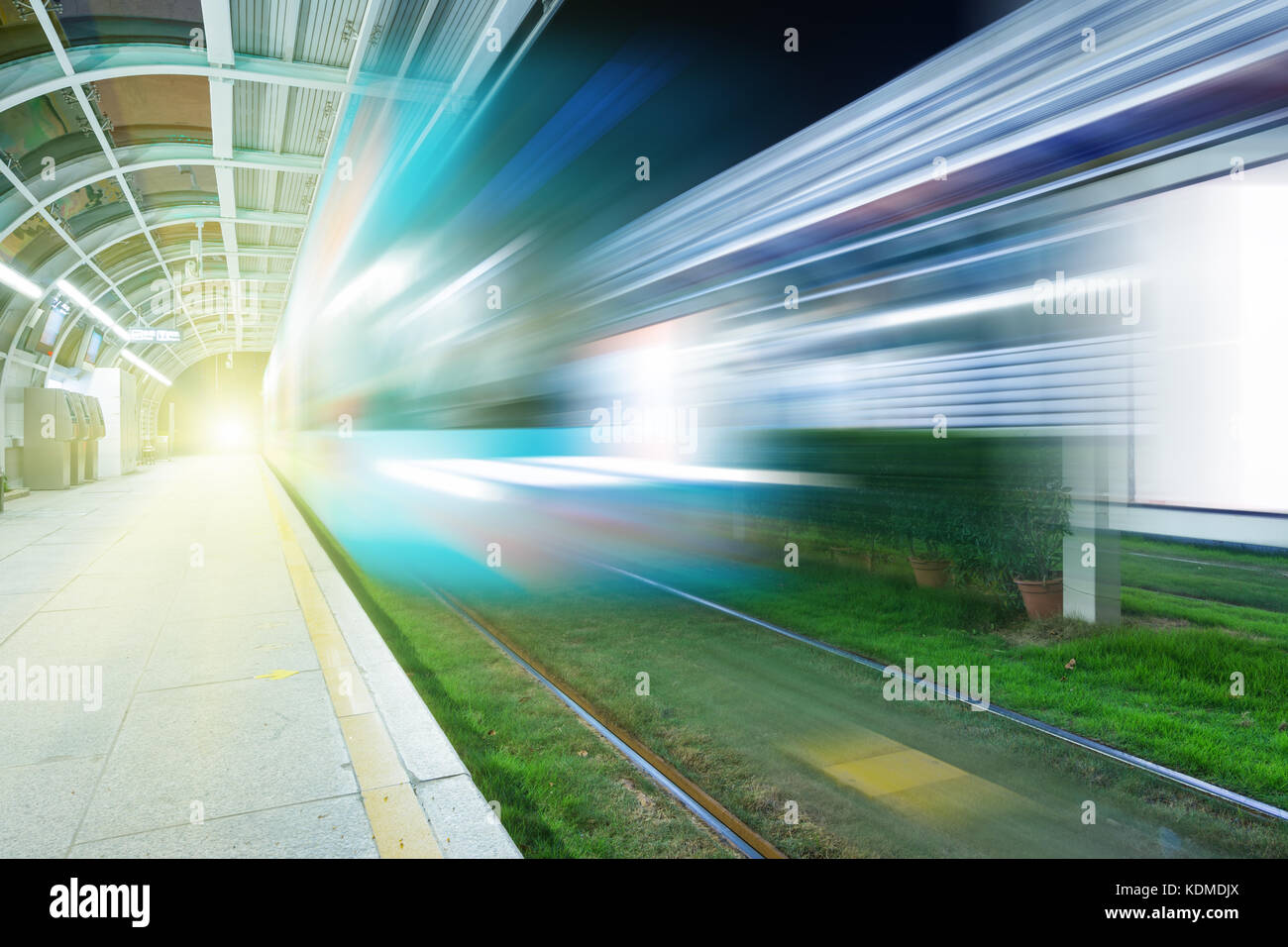 Modern Architecture of light rail station in shanghai china Stock Photo ...