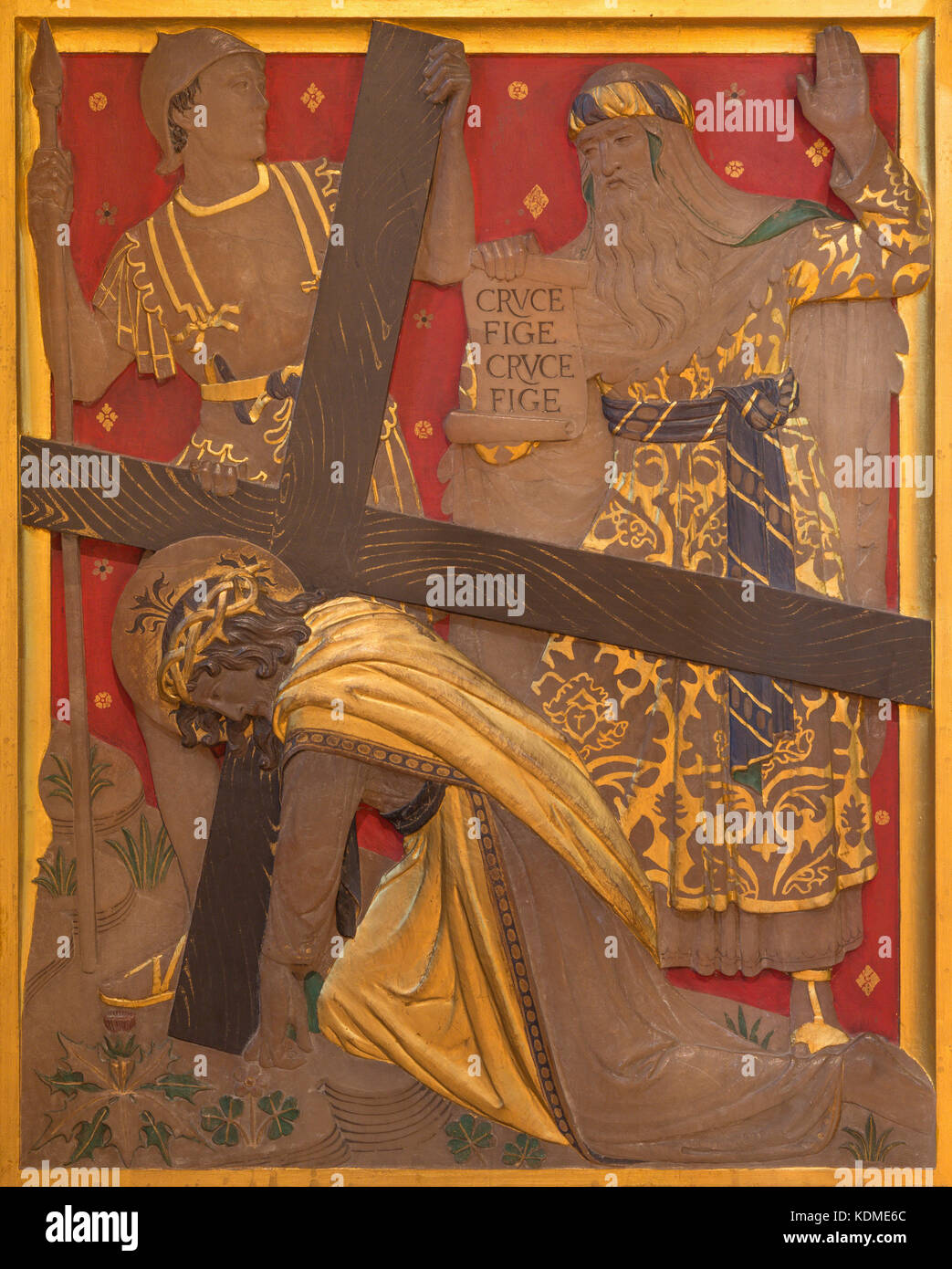 LONDON, GREAT BRITAIN - SEPTEMBER 17, 2017: The Jesus fall under the ...