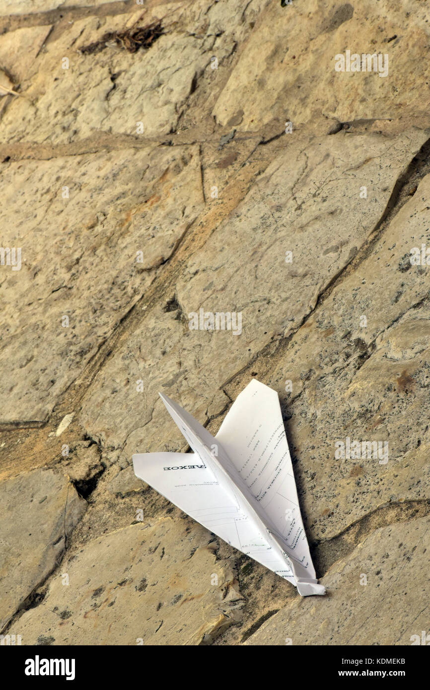 Folded paper planes hi-res stock photography and images - Alamy