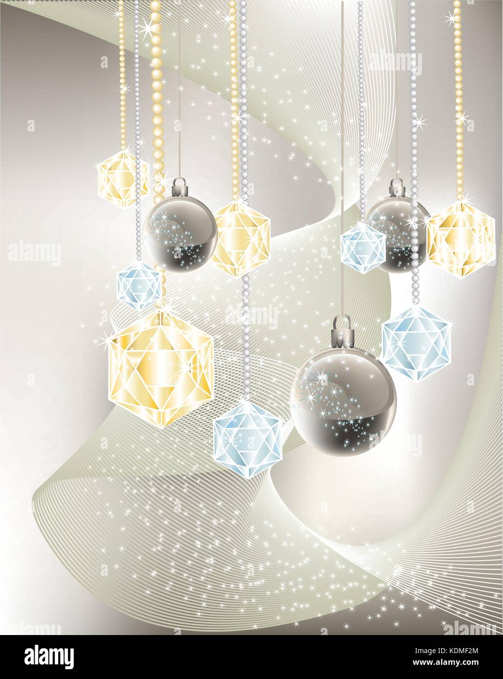Christmas decorations stars snowflakes Stock Vector Images - Alamy