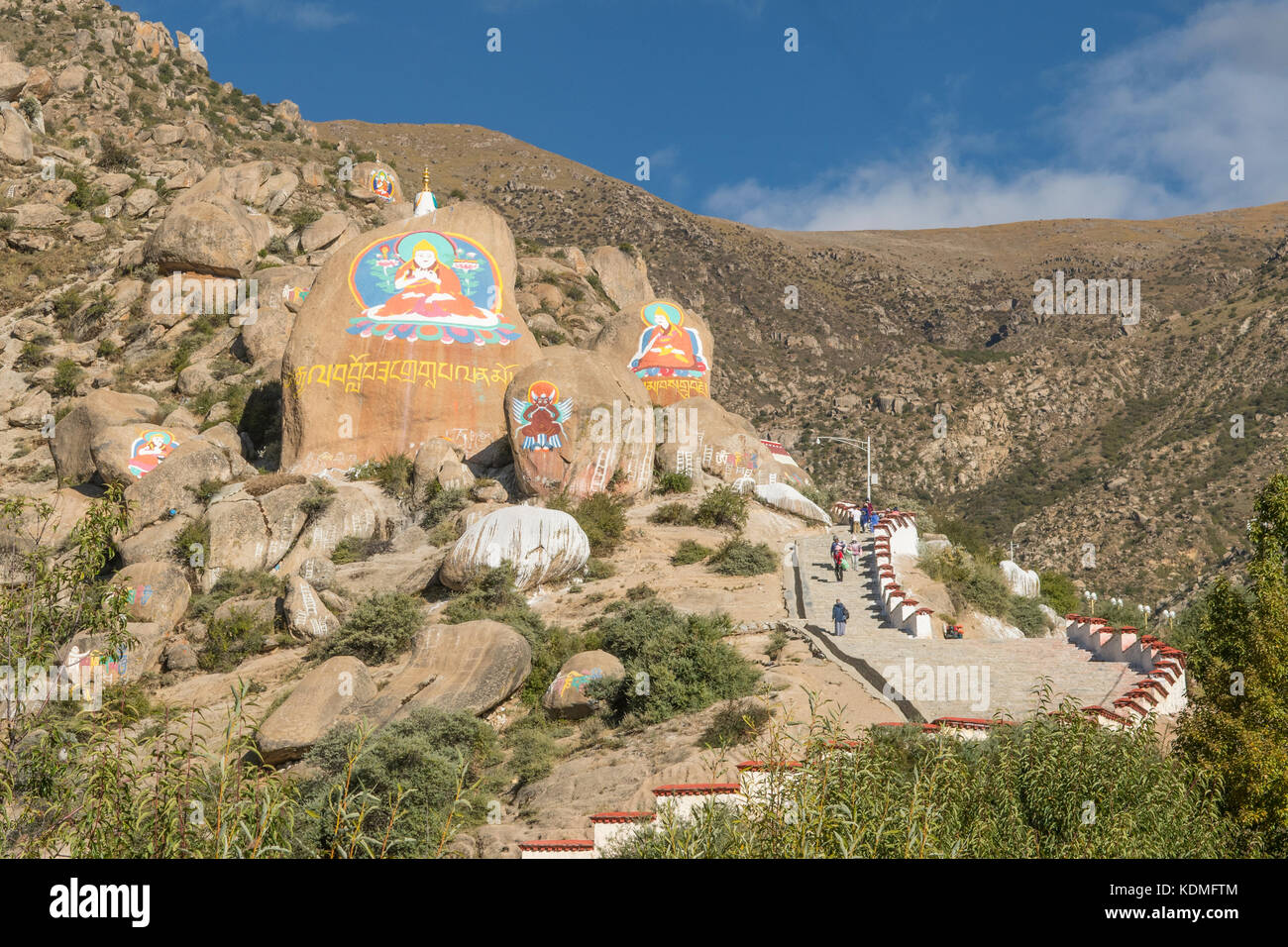 Buddhist prayer rocks hi-res stock photography and images - Alamy