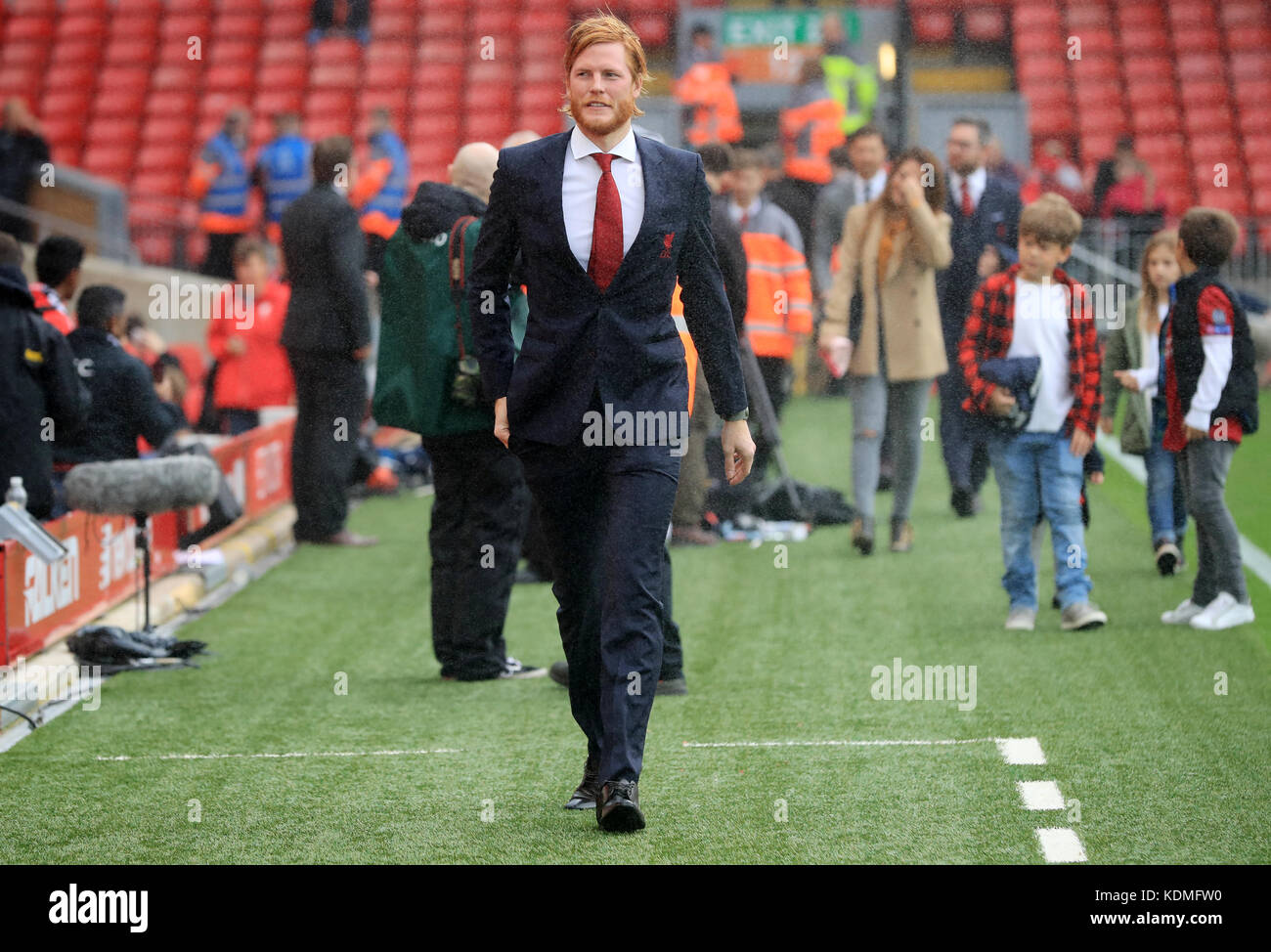 Liverpool's Adam Bogdan before the Premier League match at Anfield ...