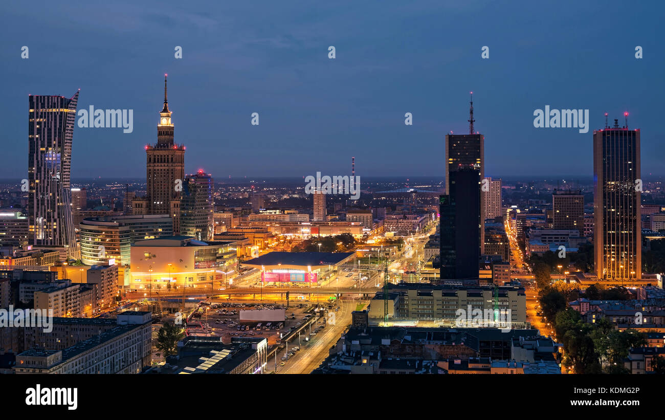 Warsaw aerial hi-res stock photography and images - Alamy
