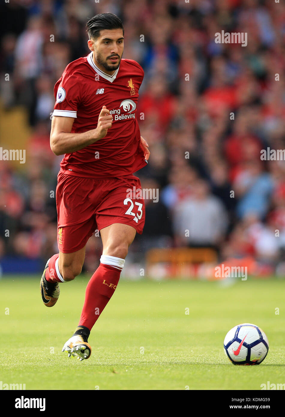 Liverpool's Emre Can during the Premier League match at Anfield ...