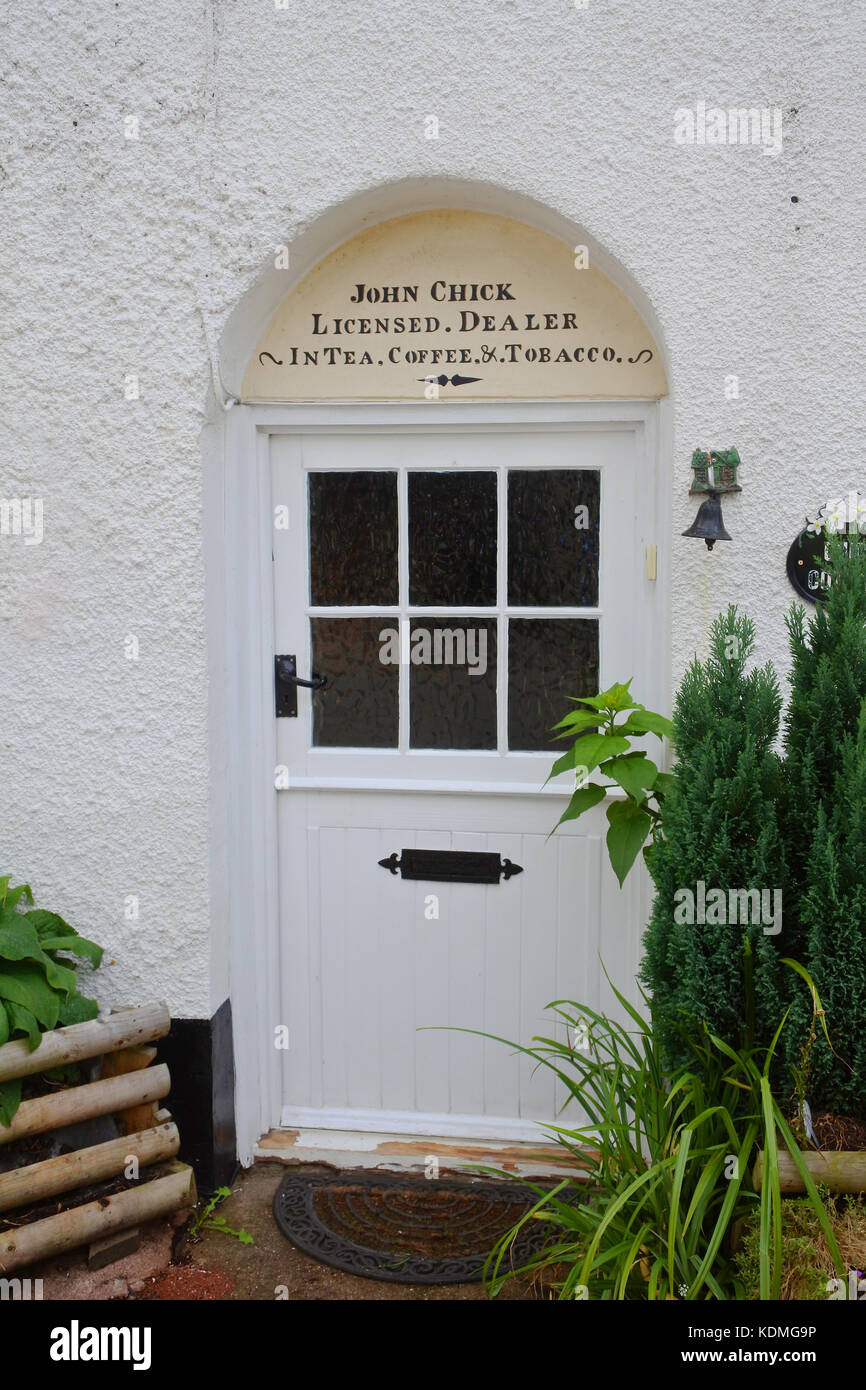 Preserved Doorway, Willand, Devon, UK - John Gollop Stock Photo - Alamy