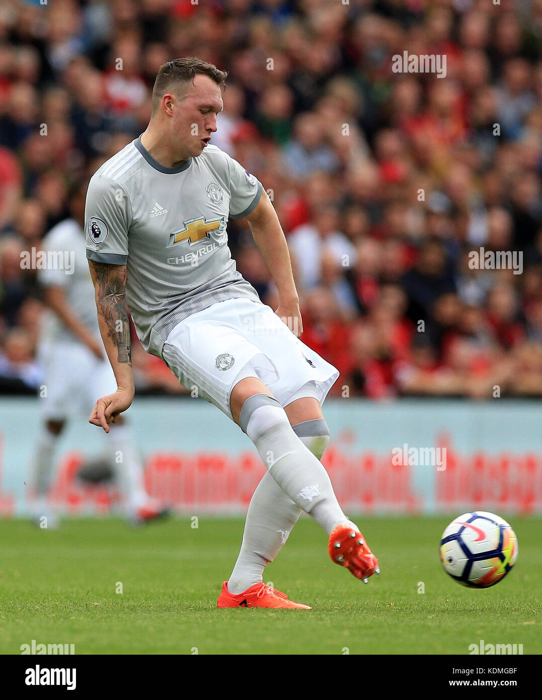 Manchester United's Phil Jones during the Premier League match at ...