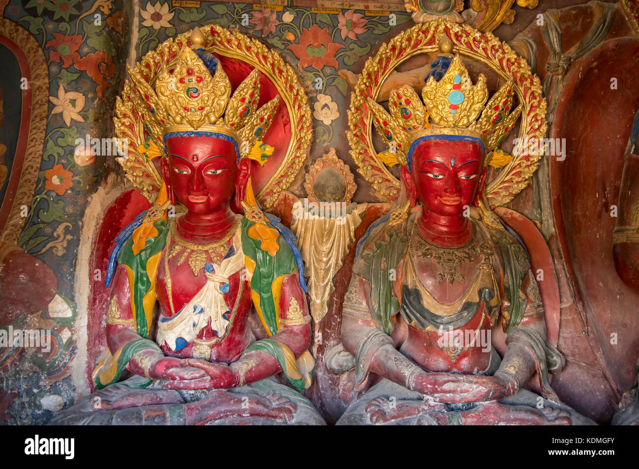 Inside Chapel in Kumbum Stupa at Palcho Monastery, Gyantse, Tibet ...