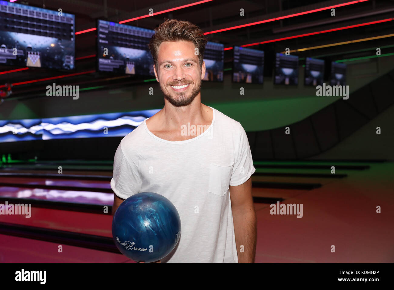 Bowling Party in Linz Featuring: Sebastian Pannek Where: Linz, Austria ...