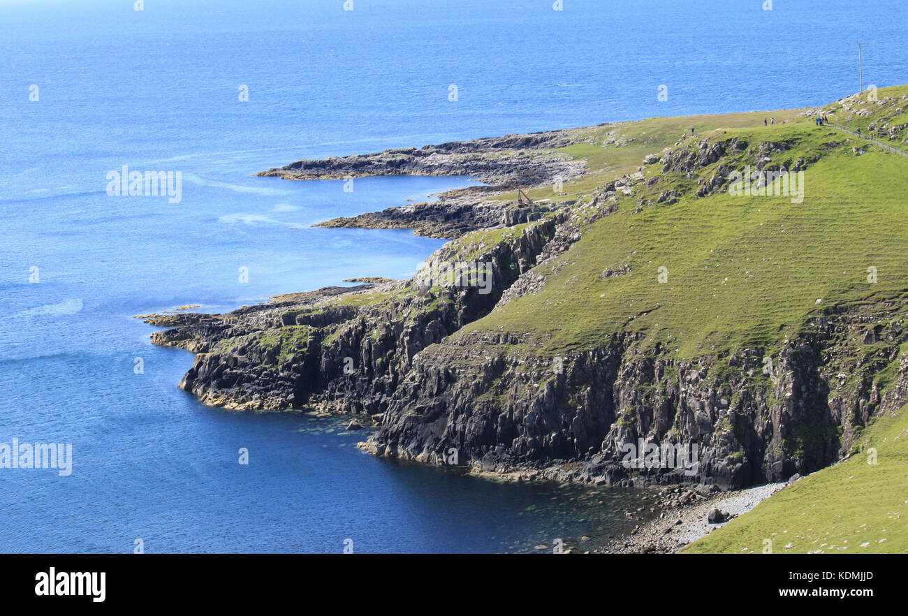 A view of the cliffs at Neist point as seen from above Stock Photo - Alamy