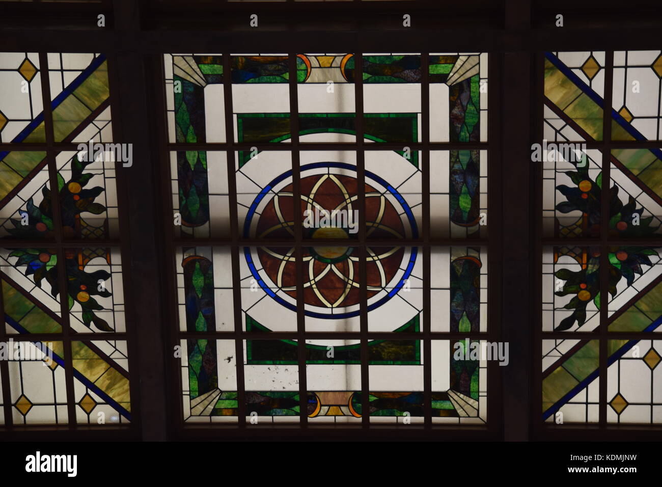 Stained Glass Ceiling Stock Photo - Alamy