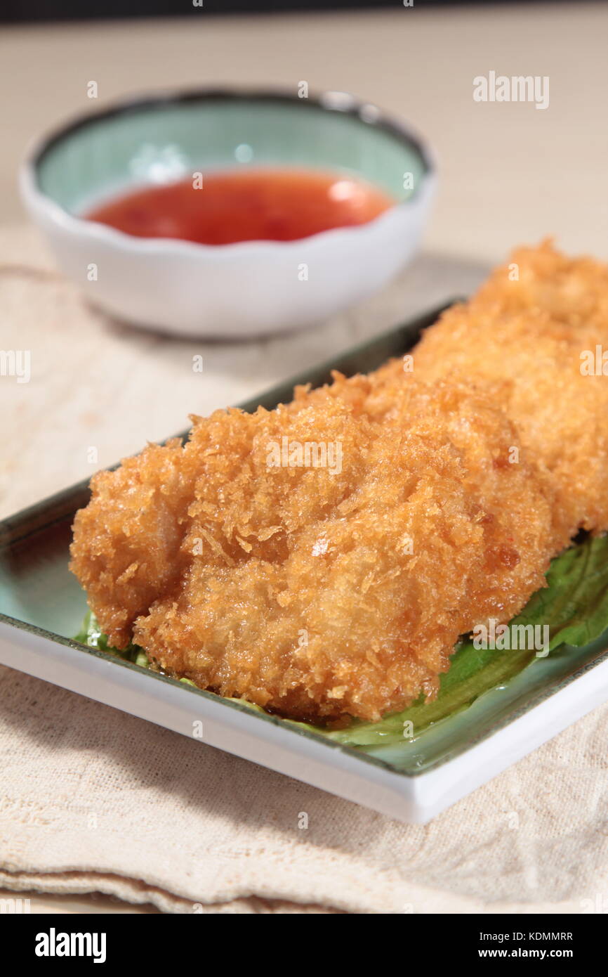 deep fried fish Stock Photo - Alamy