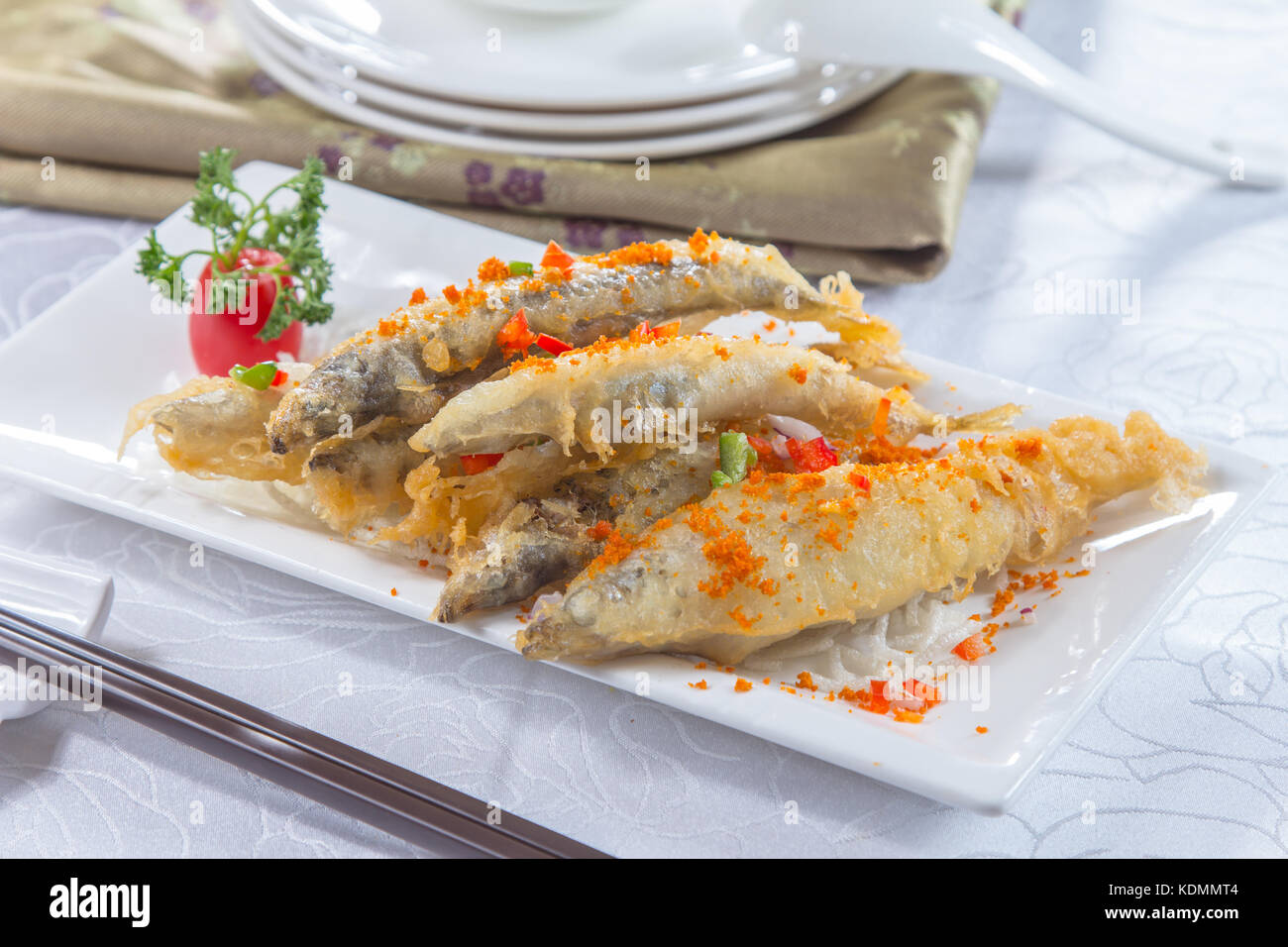 deep fried fish Stock Photo - Alamy