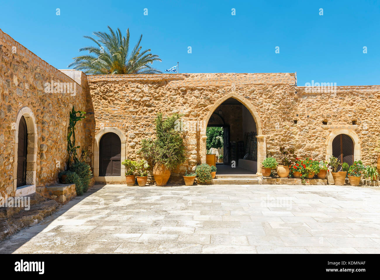 Church of Toplou Monastery. It is a Eastern Orthodox monastery in the ...