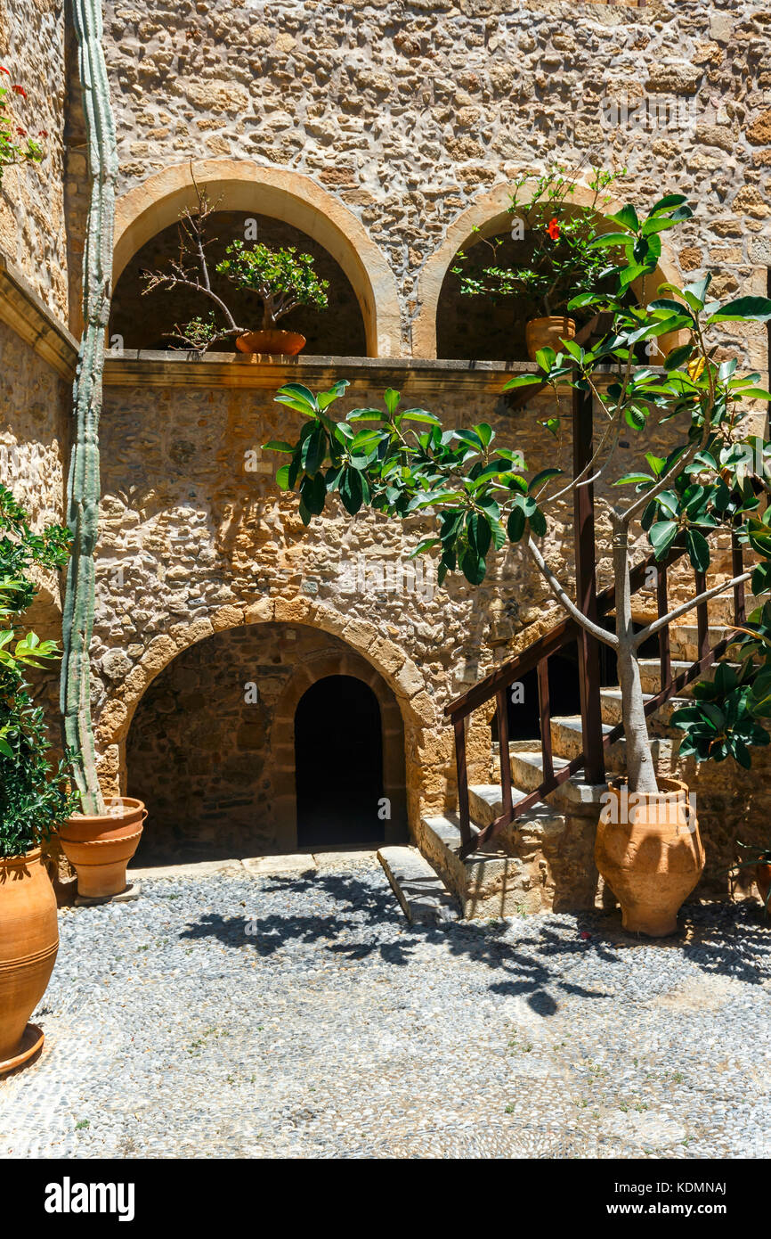 Church of Toplou Monastery. It is a Eastern Orthodox monastery in the ...