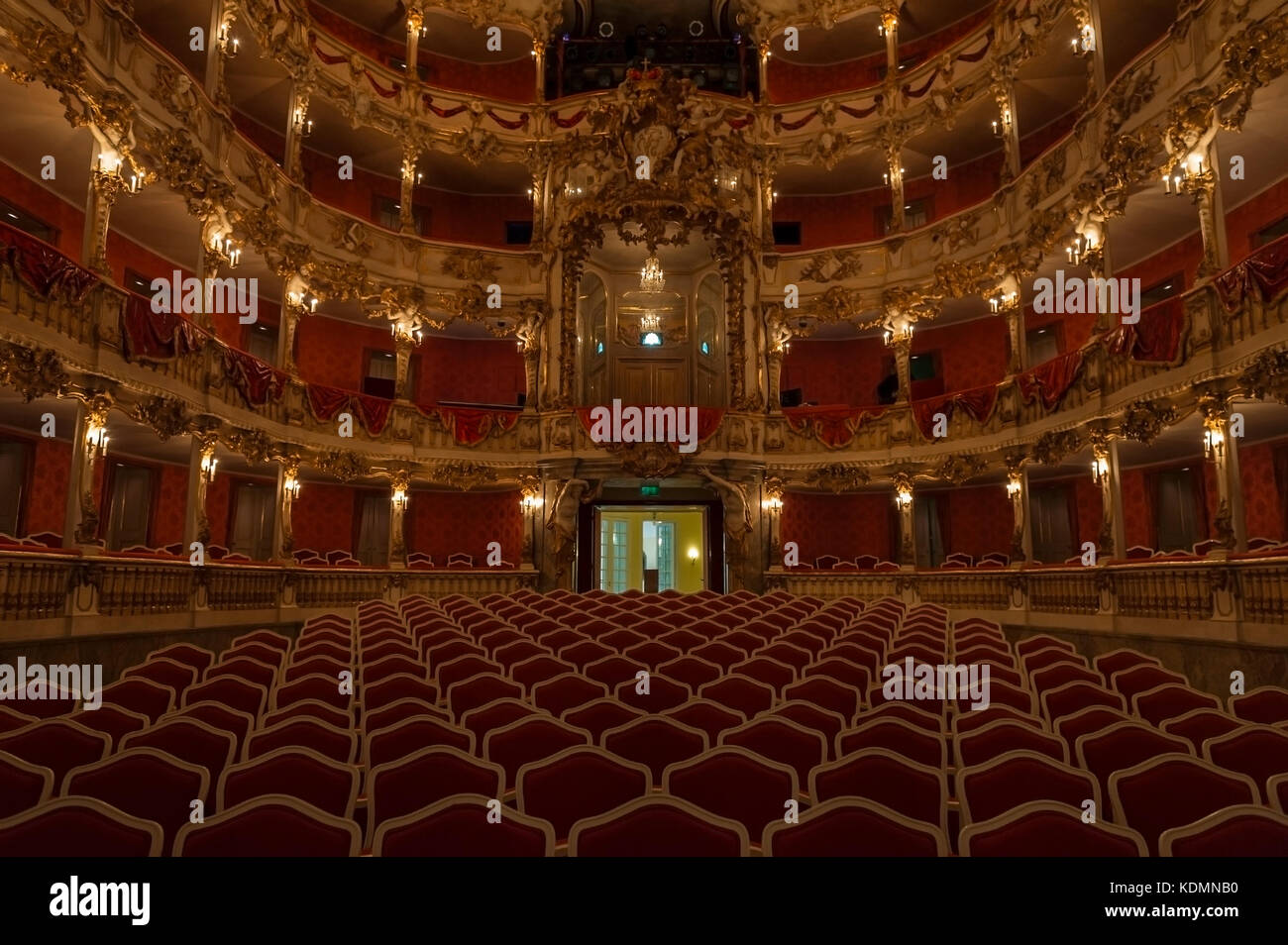 Rococo opera theater in Munich Residenz Stock Photo - Alamy