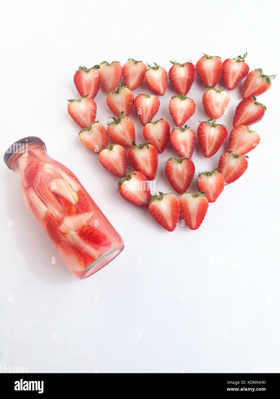 strawberry heart shaped Stock Photo - Alamy