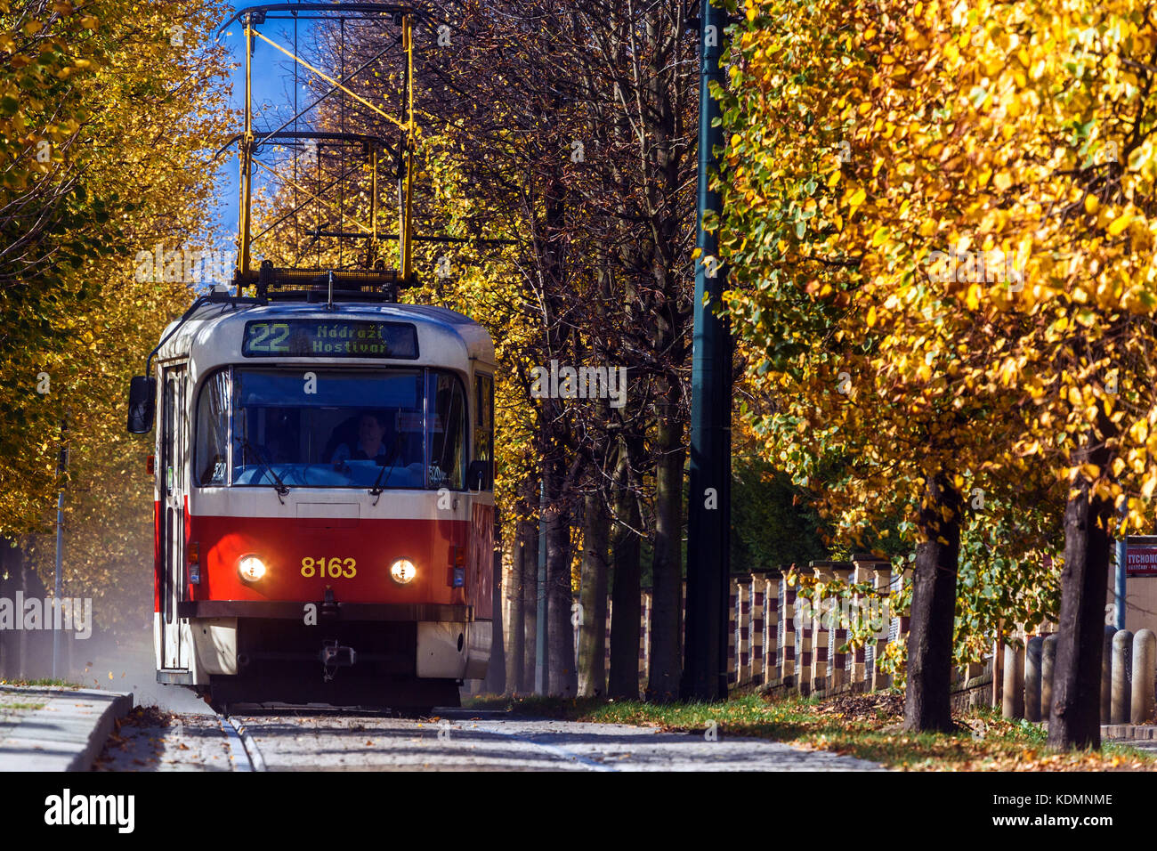 Tram transport vehicle line hi-res stock photography and images - Alamy
