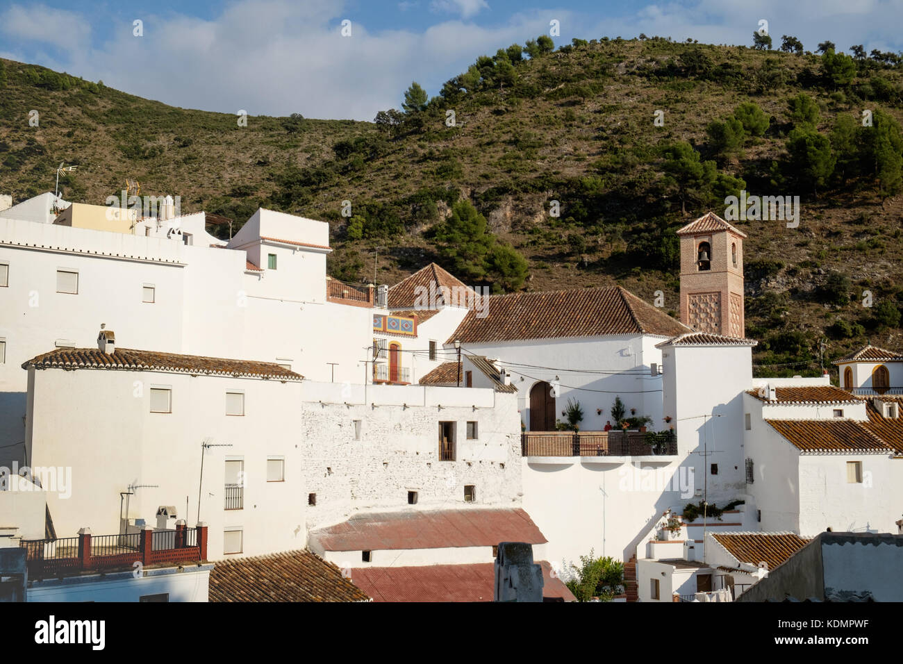 Ancient village orinally built by arab moors in Andalucia, on the Ruta ...