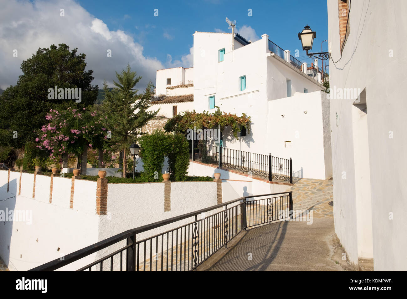 Ancient village orinally built by arab moors in Andalucia, on the Ruta ...