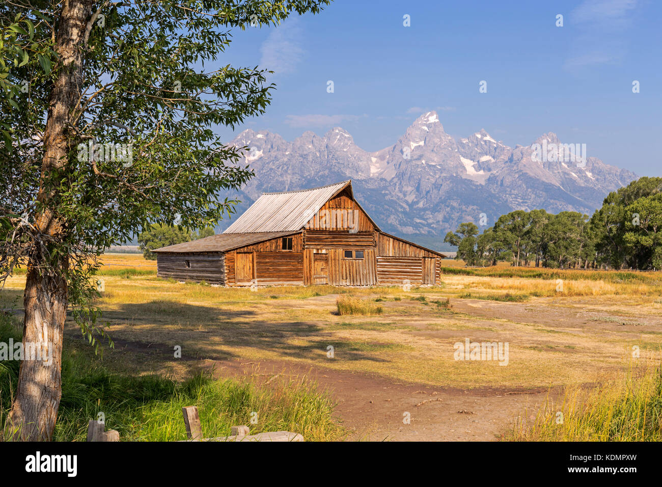 Mormon Row Barn in Grand Teton National Park, WY, USA Stock Photo - Alamy