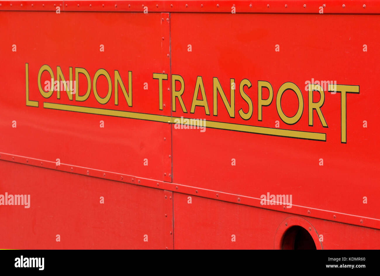 an old London routemaster red bus with the original London transport ...