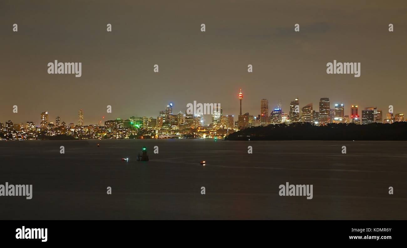 Sydney Night View Stock Photo - Alamy