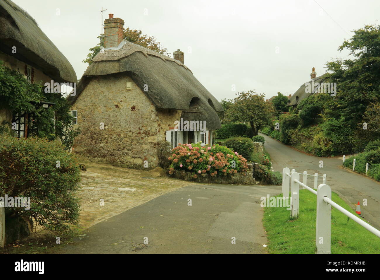 Cottages,Godshill,Isle of Wight Stock Photo - Alamy
