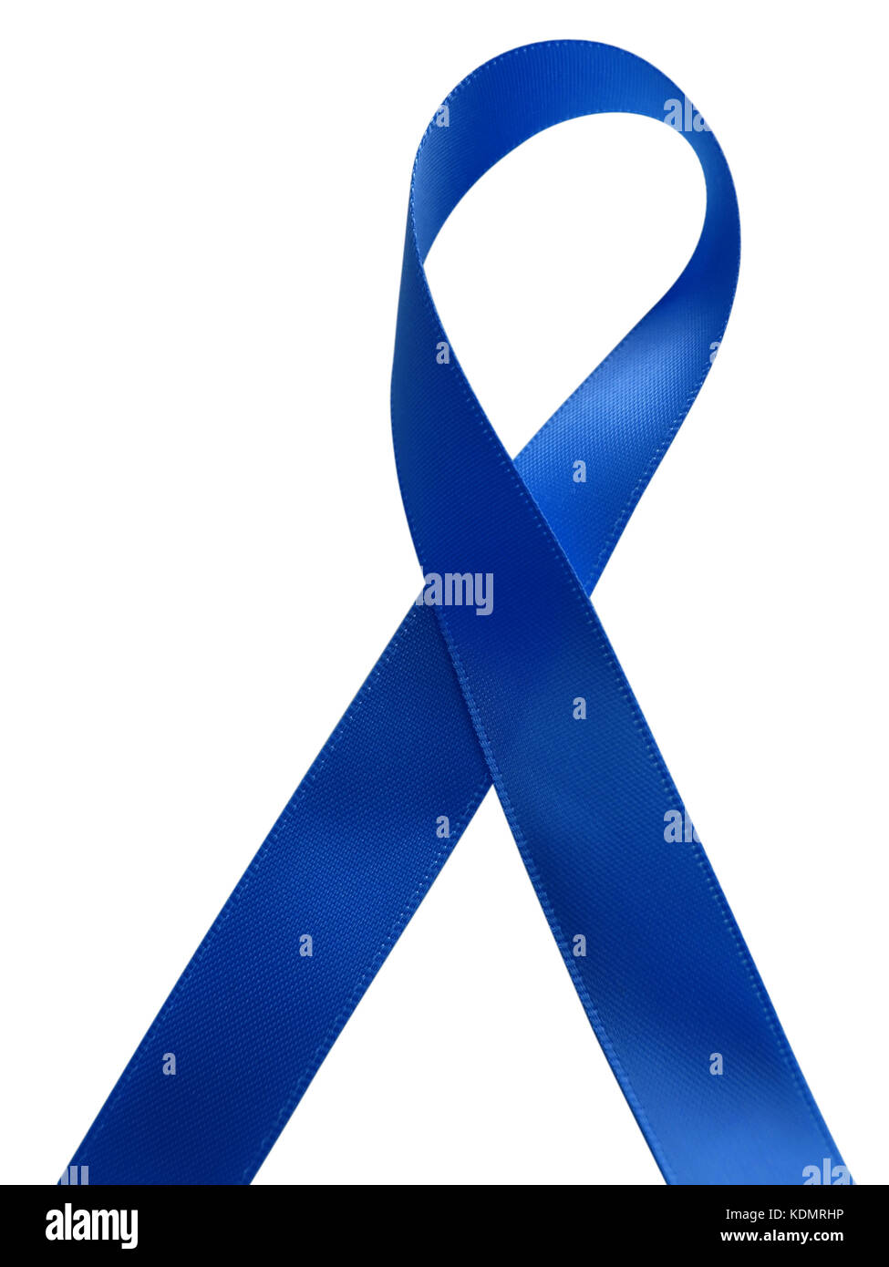 Blue ribbon awareness isolated on white background. Clipping Path ...