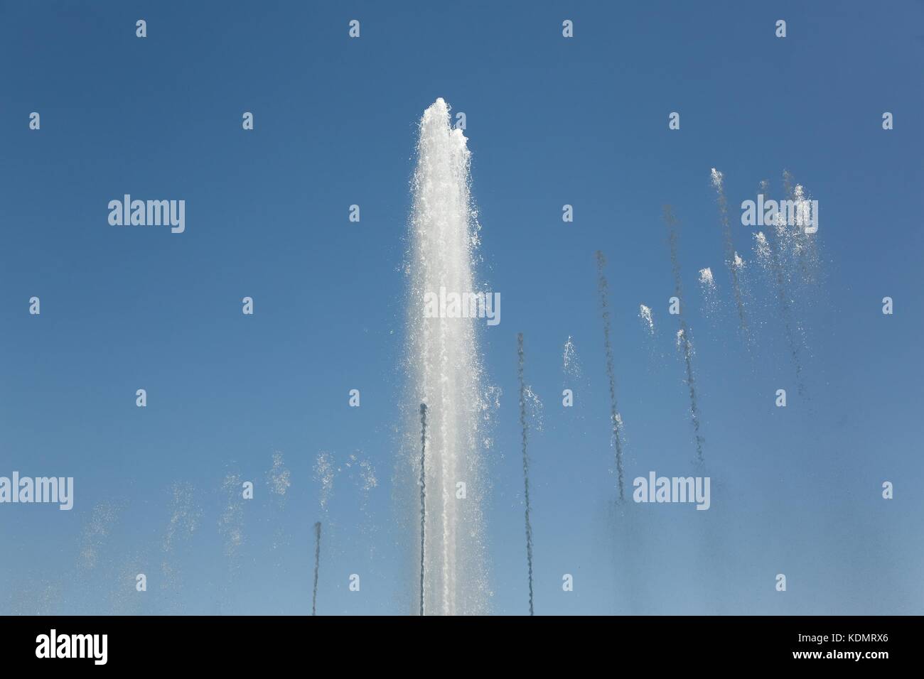 Fountain water jets Stock Photo - Alamy