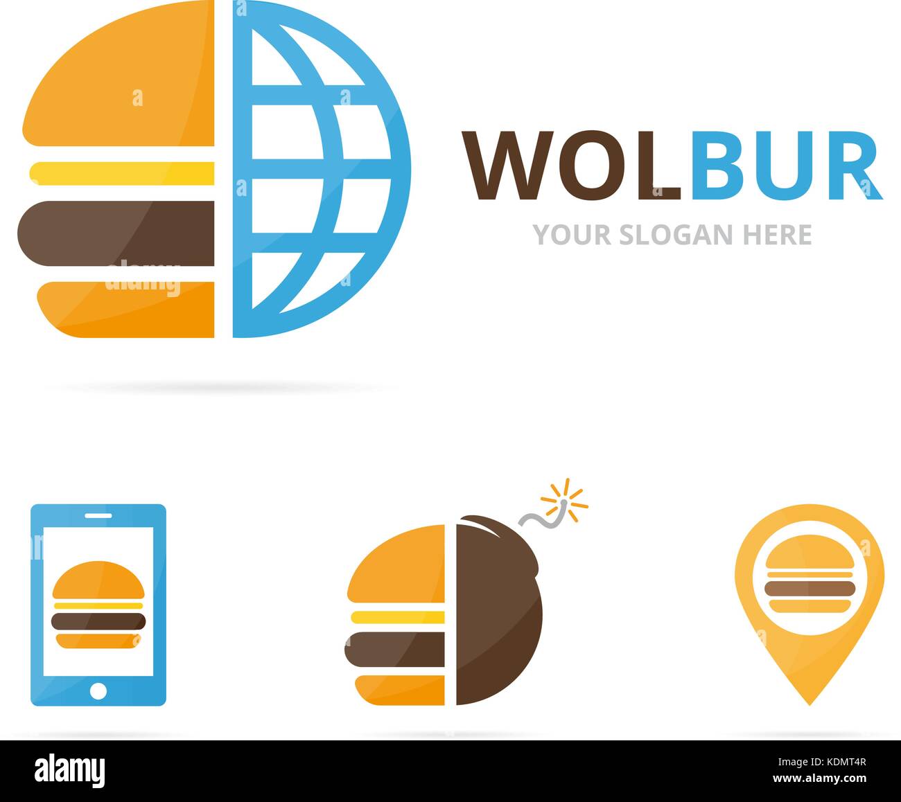 World shape food Stock Vector Images - Alamy