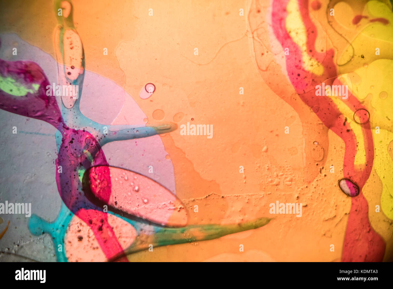 Oil Wheel Projection Abstracts Stock Photo - Alamy